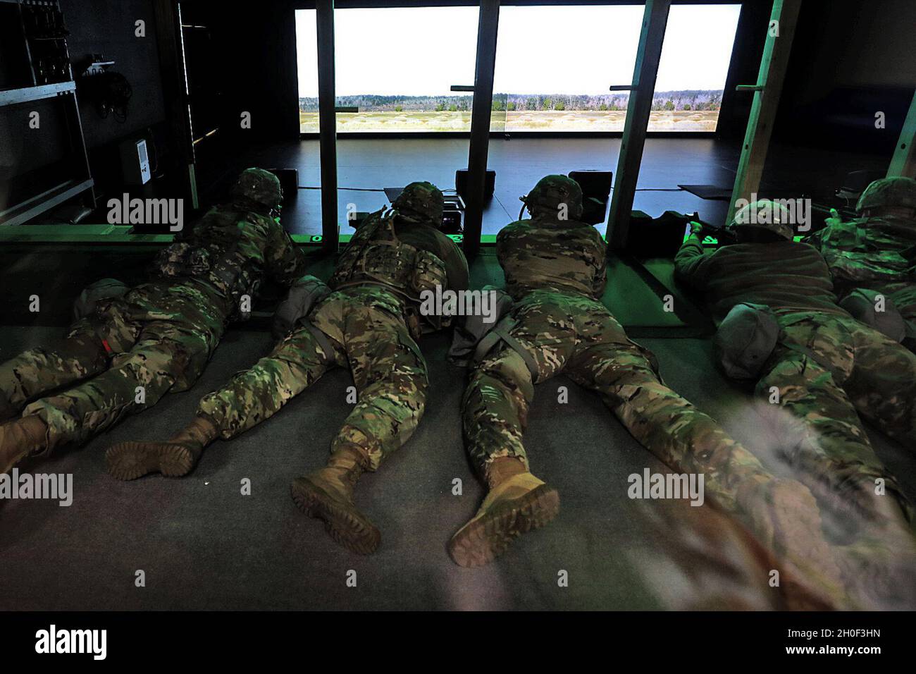 U.S. Army Reserve Soldiers from the 388th Chemical Company engage ...