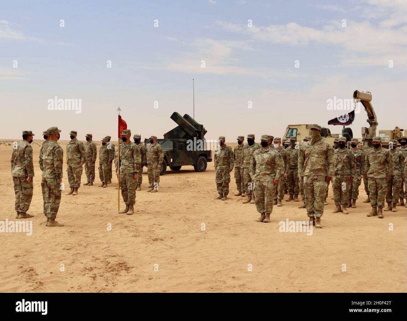 Soldiers with Bravo Battery, 3-265 Air Defense Artillery Battalion ...