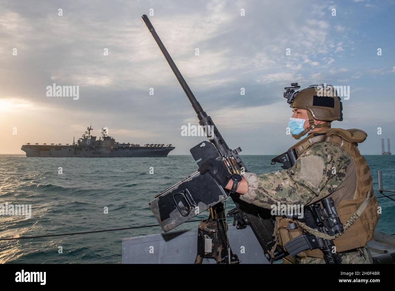 210221-N-DS741-1597 GULF OF BAHRAIN (Feb. 21, 2021) -Engineman 2nd ...