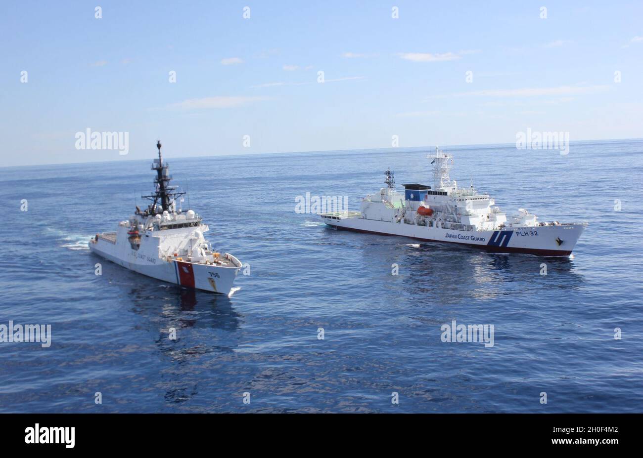 Ships from the U.S. Coast Guard and Japan Coast Guard conducted ...
