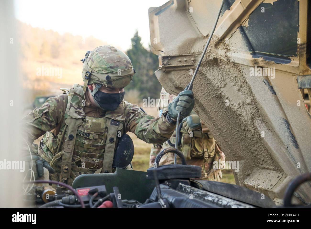 A U.S. Soldier assigned to Delta Company, 91st Brigade Engineer ...