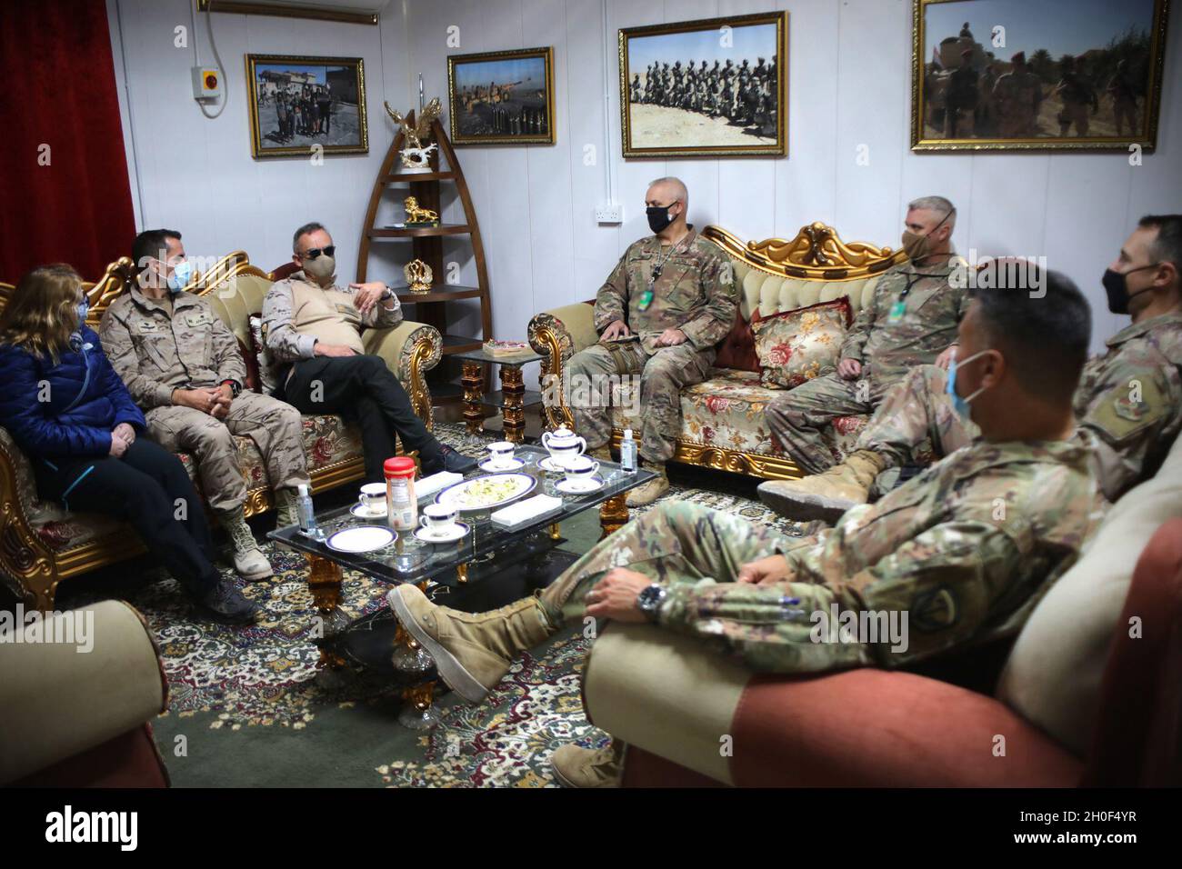 The Al Asad Air Base leadership meet with Spain’s Ambassador to Iraq ...