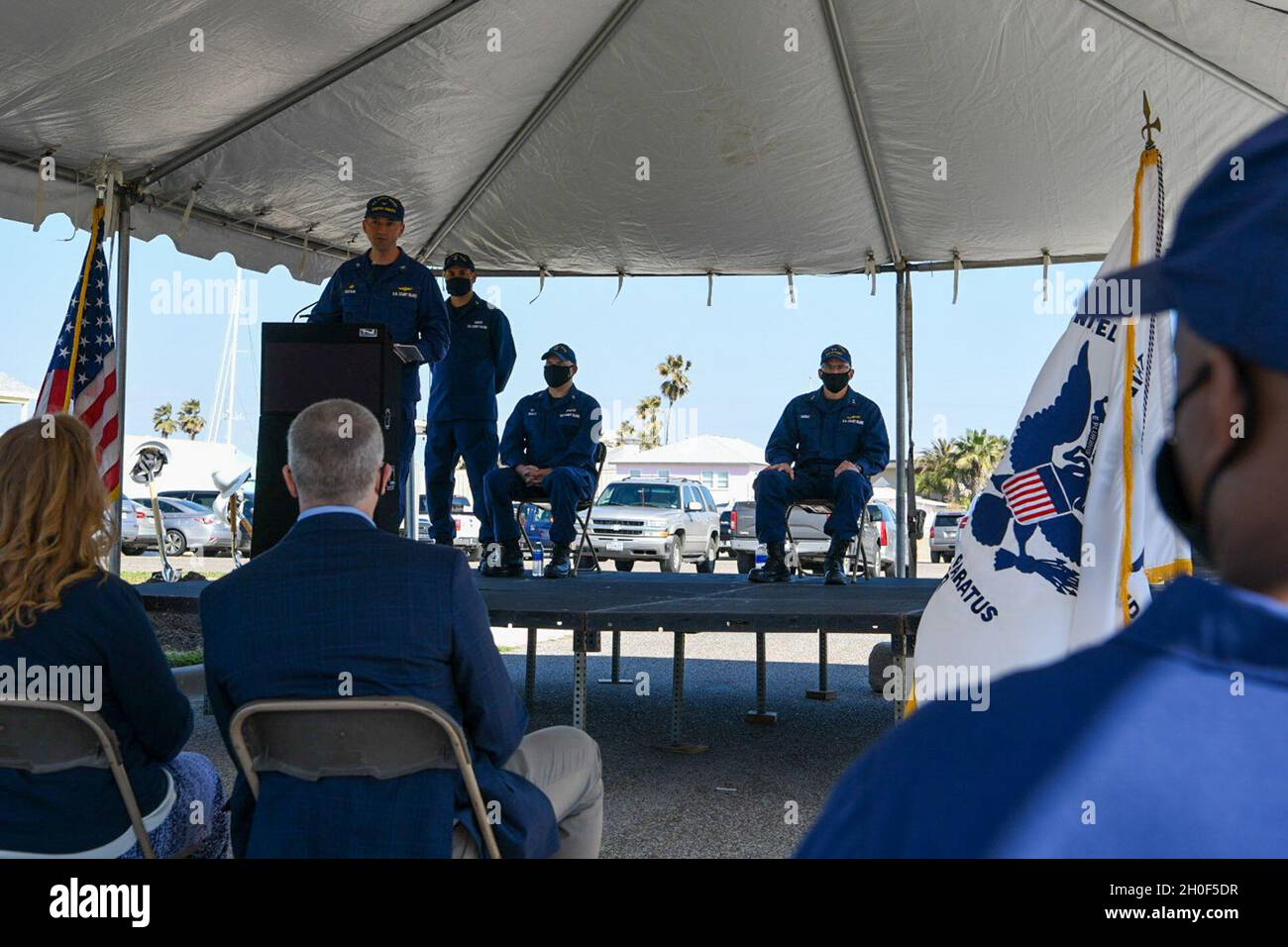 Capt. Edward Gaynor, commander of Coast Guard Sector/Air Station Corpus ...