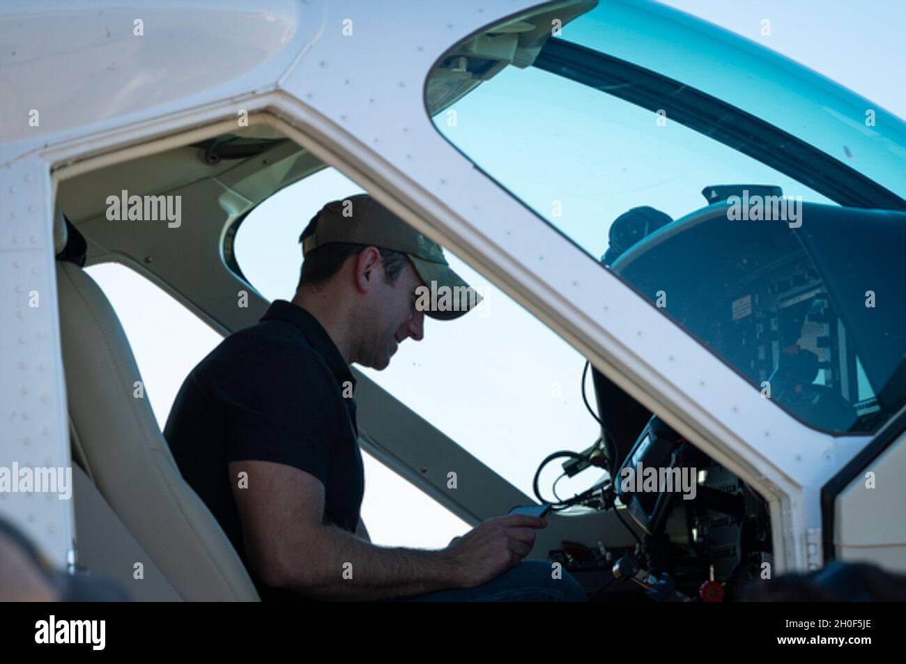 U.S. Air Force Maj. Steven Mount, an instructor pilot assigned to the ...
