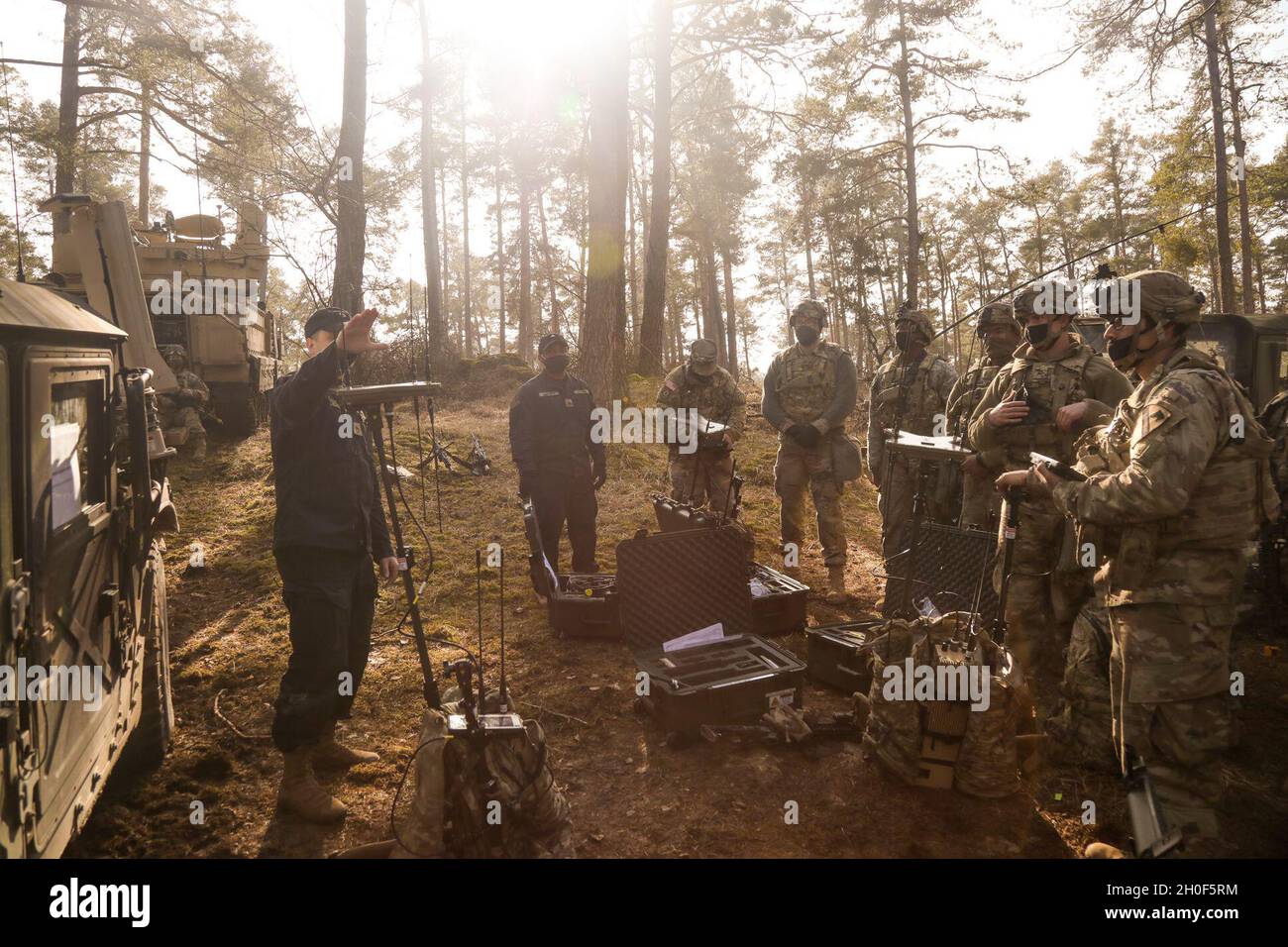U.S. Soldiers assigned to "Wild Bill" Platoon, Headquarters and ...