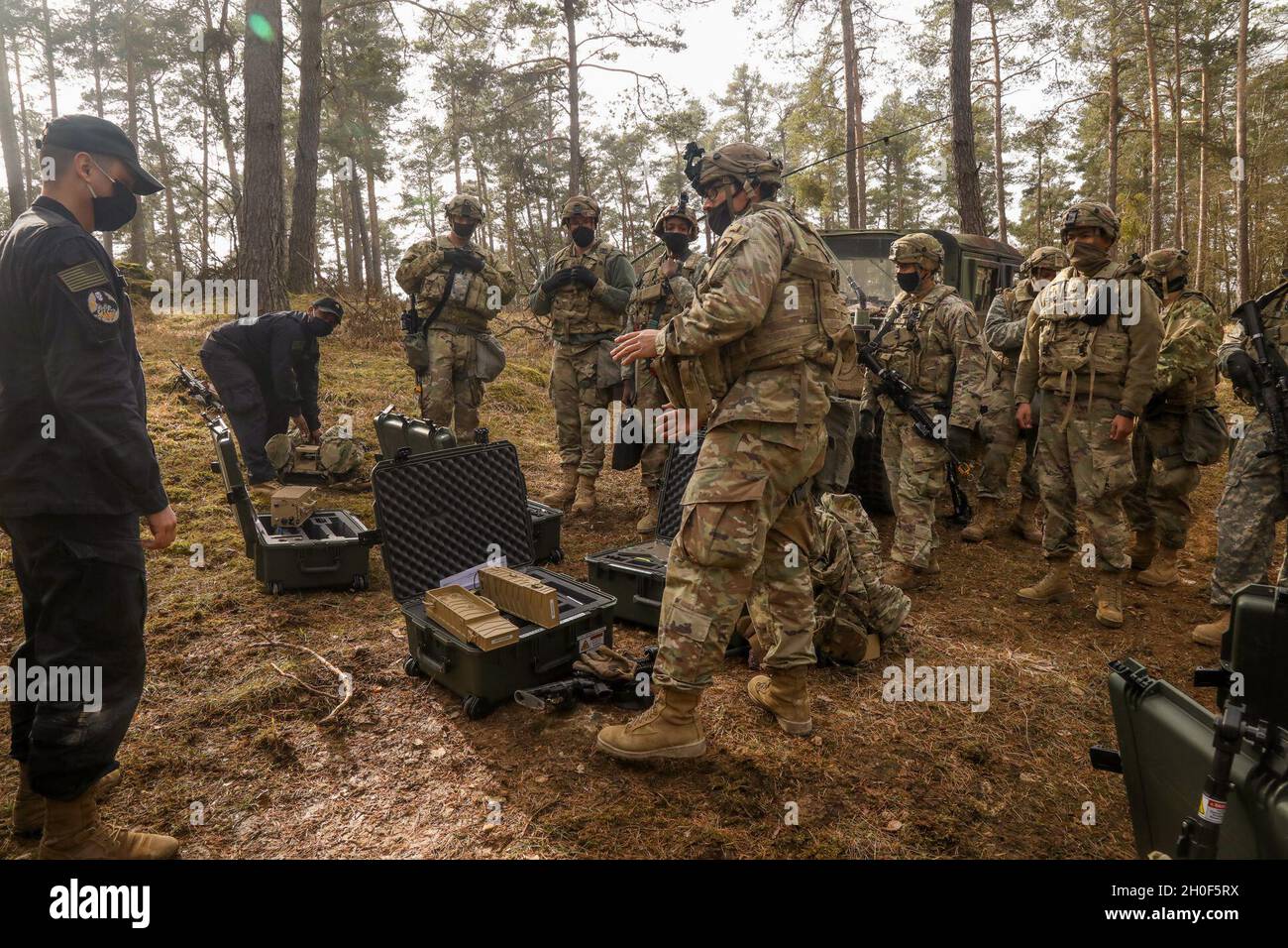 U.S. Soldiers assigned to "Wild Bill" Platoon, Headquarters and Headquarters Troop, 1st Squadron ...