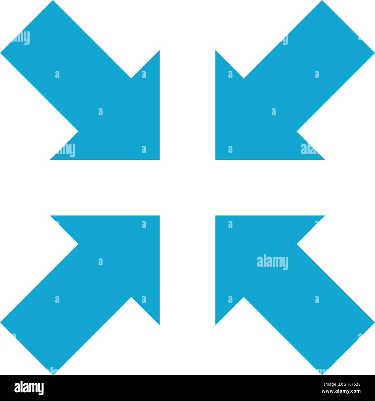 meeting arrows icon on white background Stock Vector Image & Art - Alamy