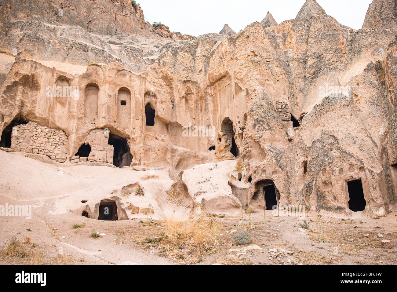 Ancient cave formations. Selime Monastery in Cappadocia Stock Photo - Alamy