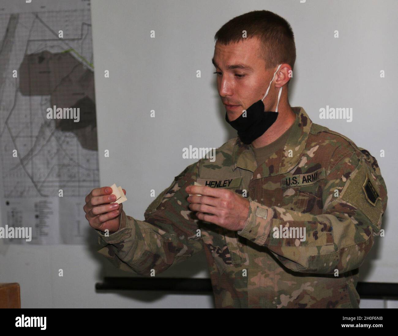 A U.S. Army Soldier from 318th Chemical Company, out of Birmingham ...