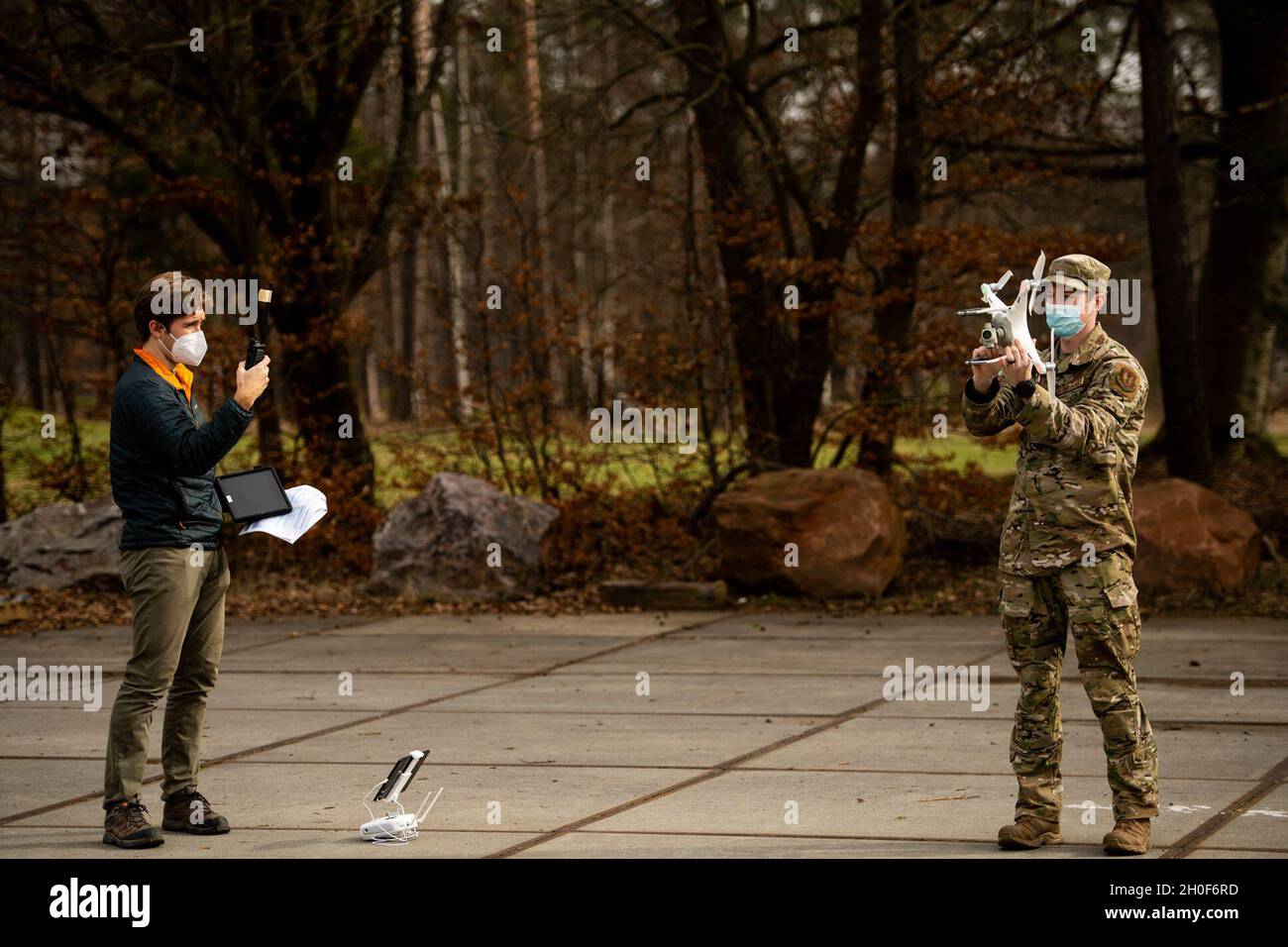 U.S. Air Force SSgt Kyle Lock, 435th Security Forces Squadron, and Mr ...
