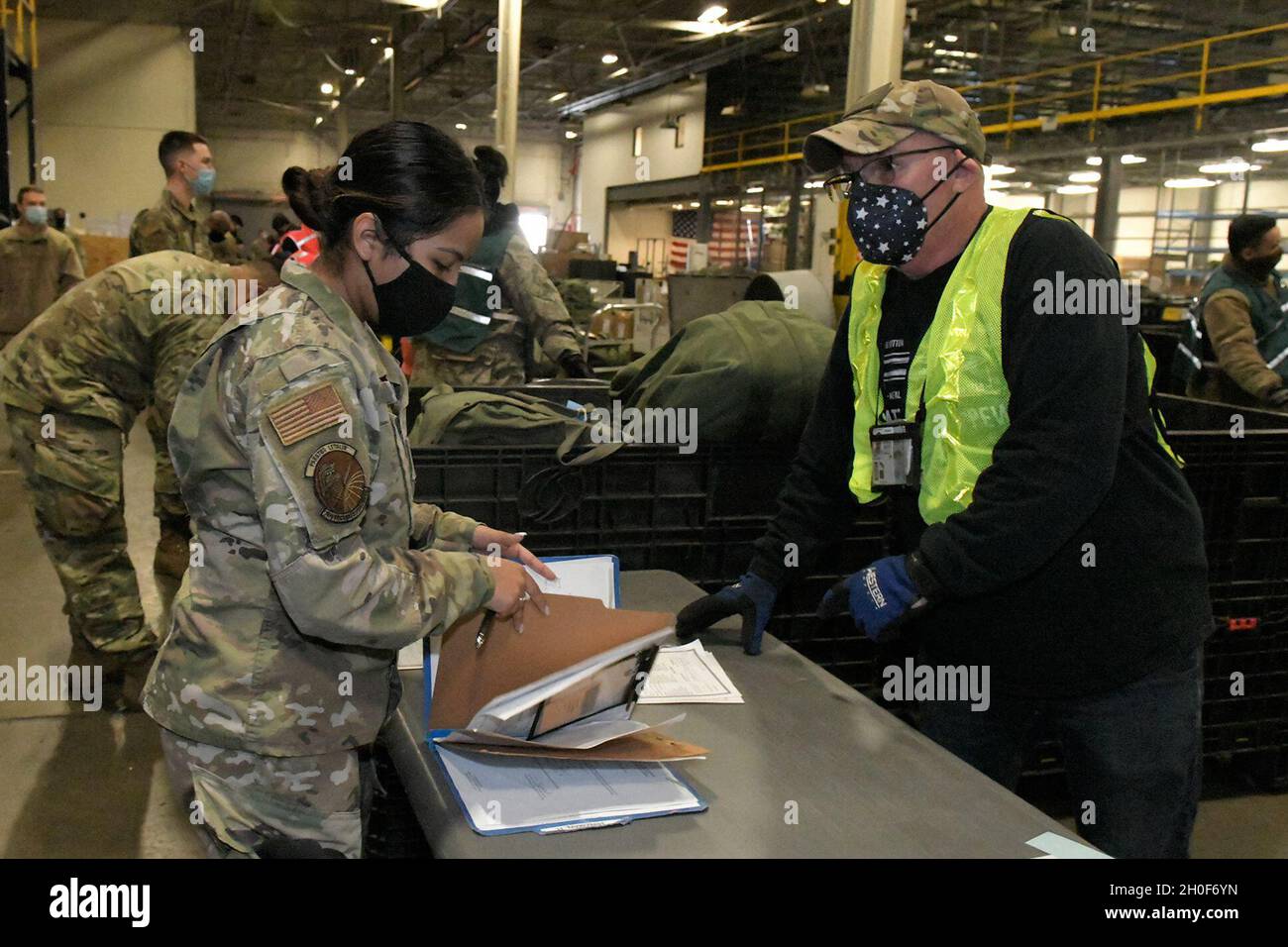 Senior Airman Hillery Hinzman, 78th Security Forces Squadron, goes ...