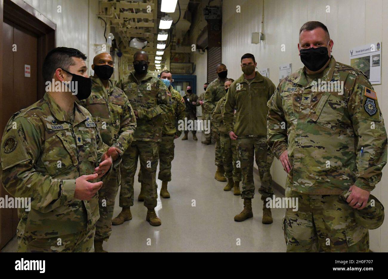 U.S. Space Force Col. Richard Bourquin, Space Delta 4 commander, and Lt ...