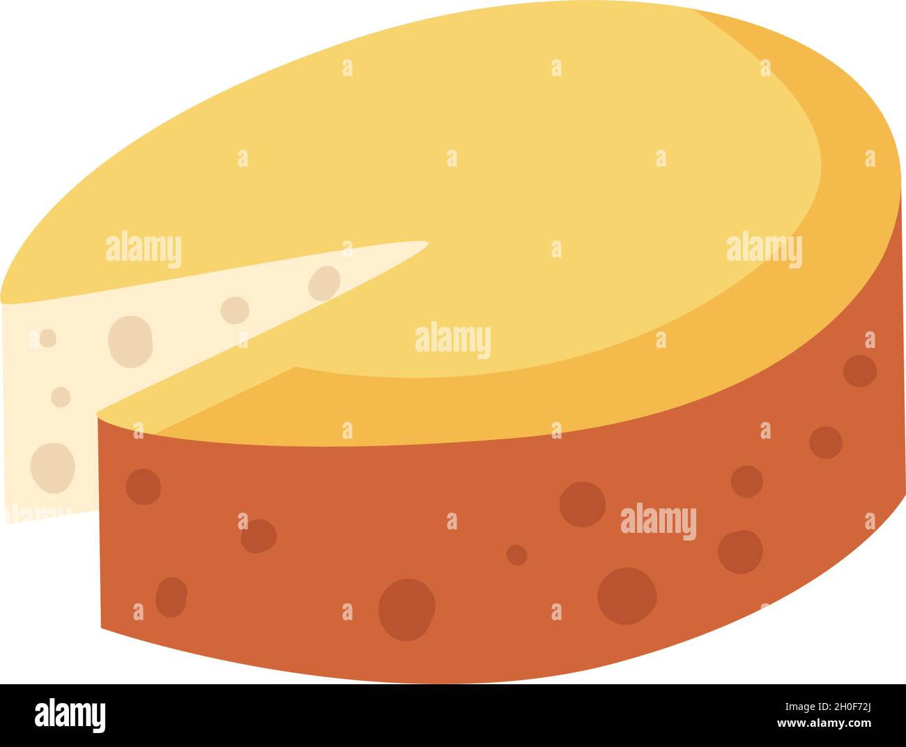circle cheese cut isolated icon Stock Vector Image & Art - Alamy