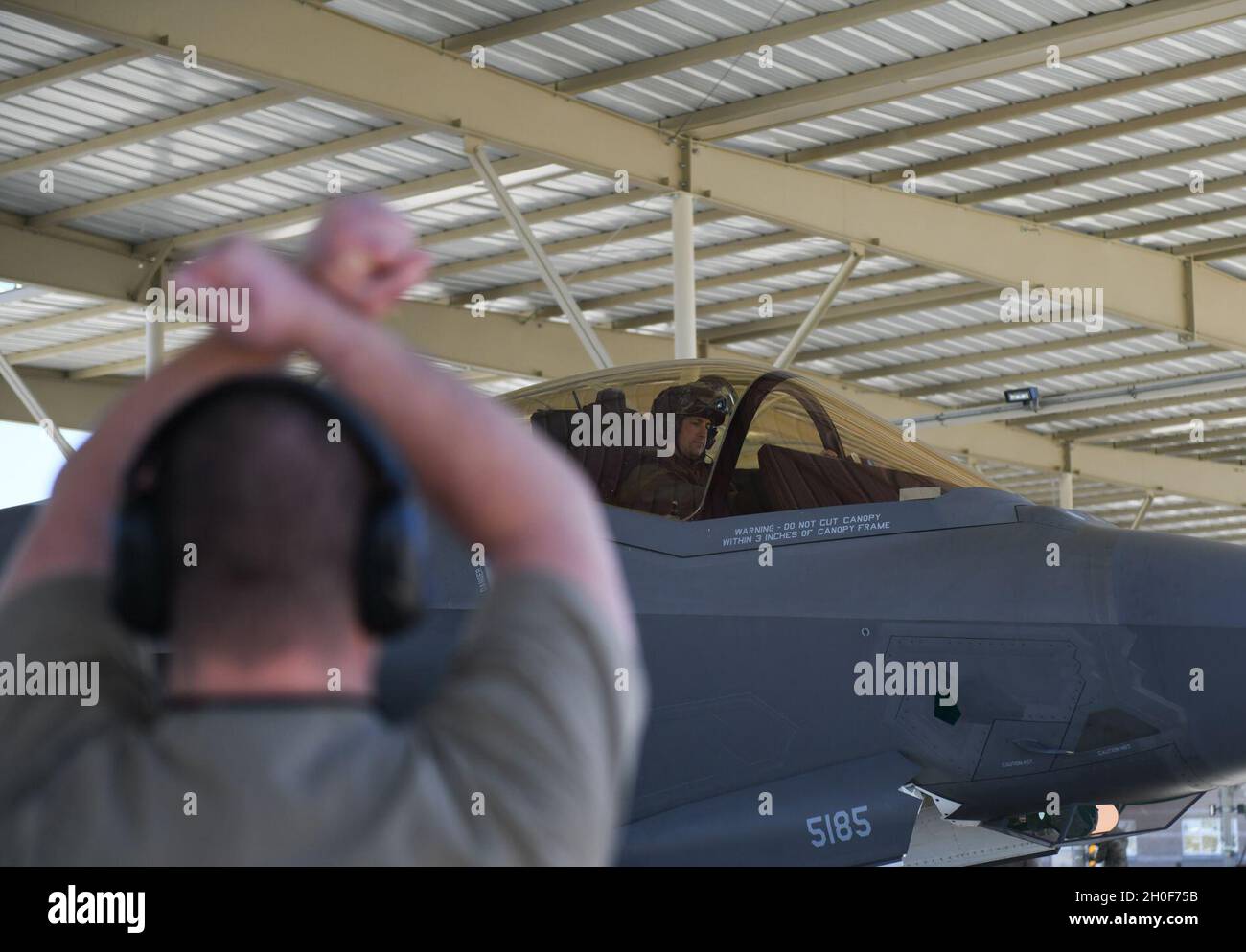 Senior Airman Zachary Lorenz, 63rd Aircraft Maintenance Unit crew chief ...