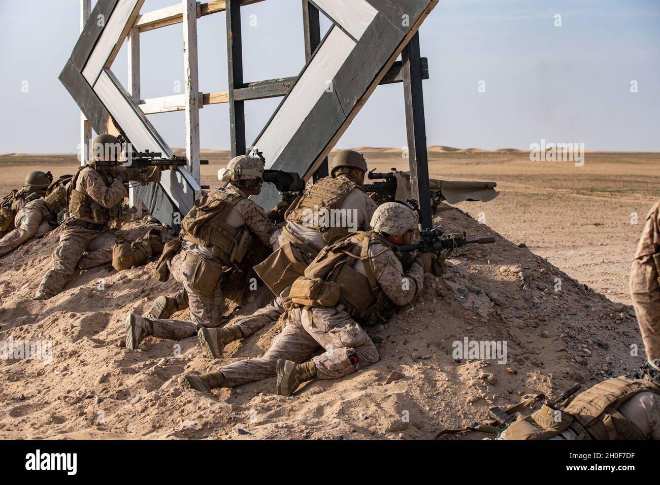 U.S. Marine Corps scout snipers with Weapons Company, Battalion Landing ...