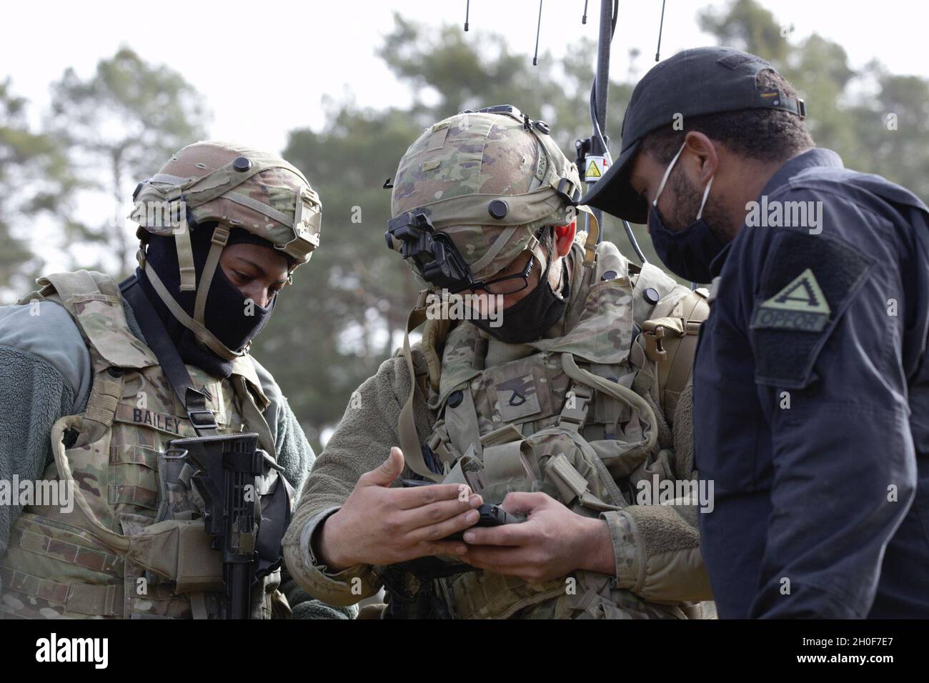 U.S. Army Soldiers assigned to "Wild Bill" Platoon, 1st Squadron, 7th Cavalry Regiment and 1st ...