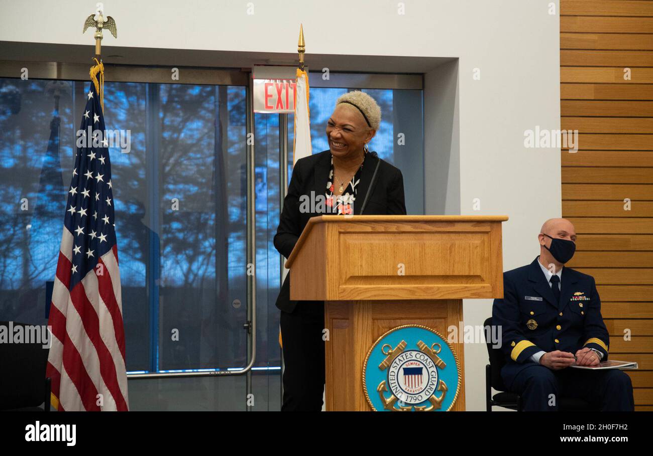Navy Fleet Master Chief (Ret.) April Beldo-Lilley delivers remarks ...
