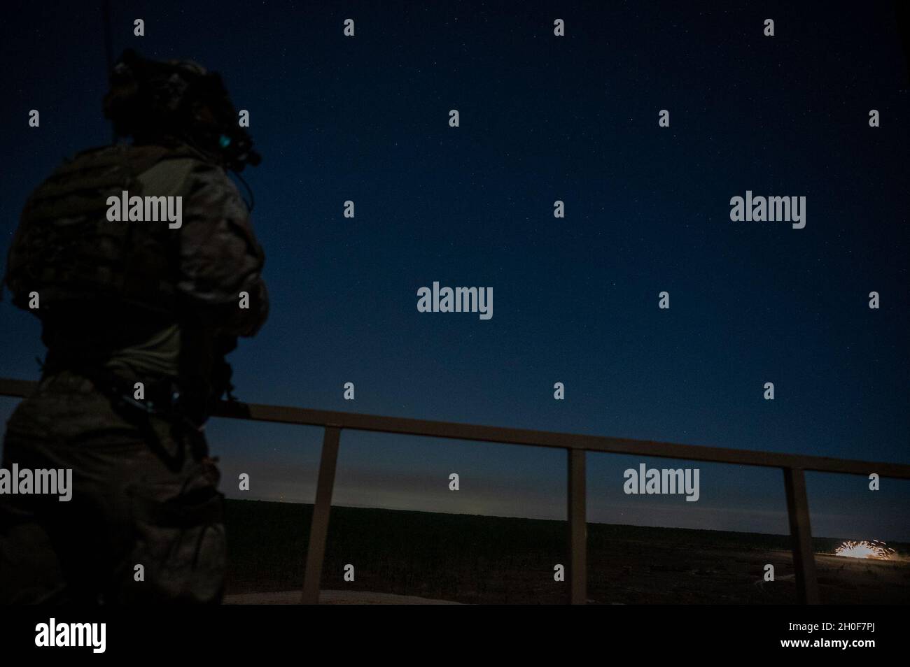 A U.S. Air Force Special Tactics operator assigned to the 24th Special ...