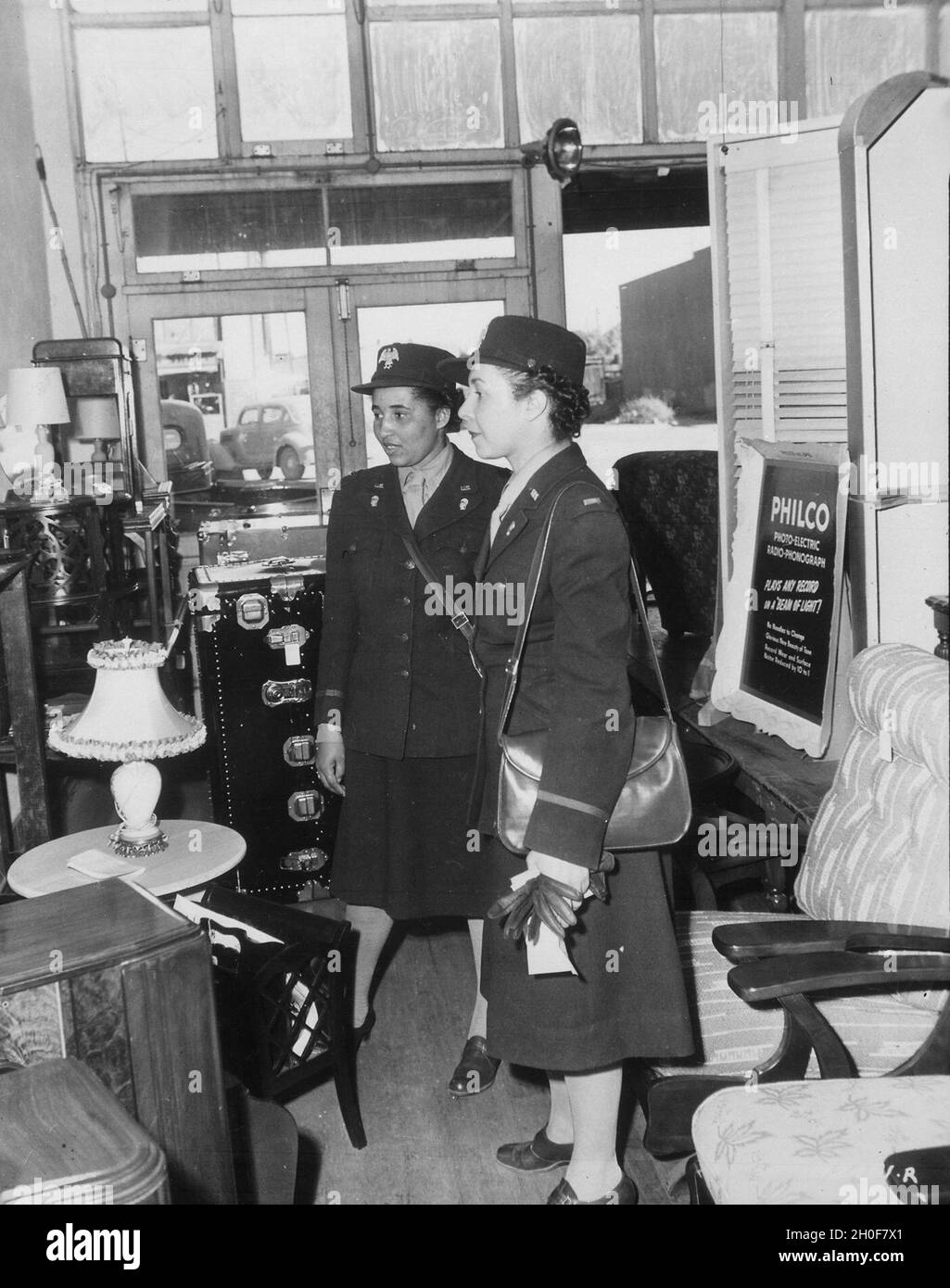 Soon after their arrival at Fort Huachuca, Arizona, WAC officers Vera ...