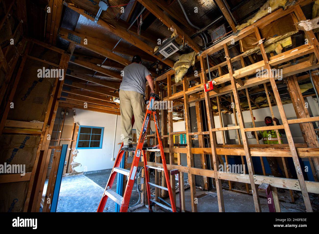 Troy Cook (left) and Samuel Burrell Sr., 502nd Civil Engineer Squadron ...