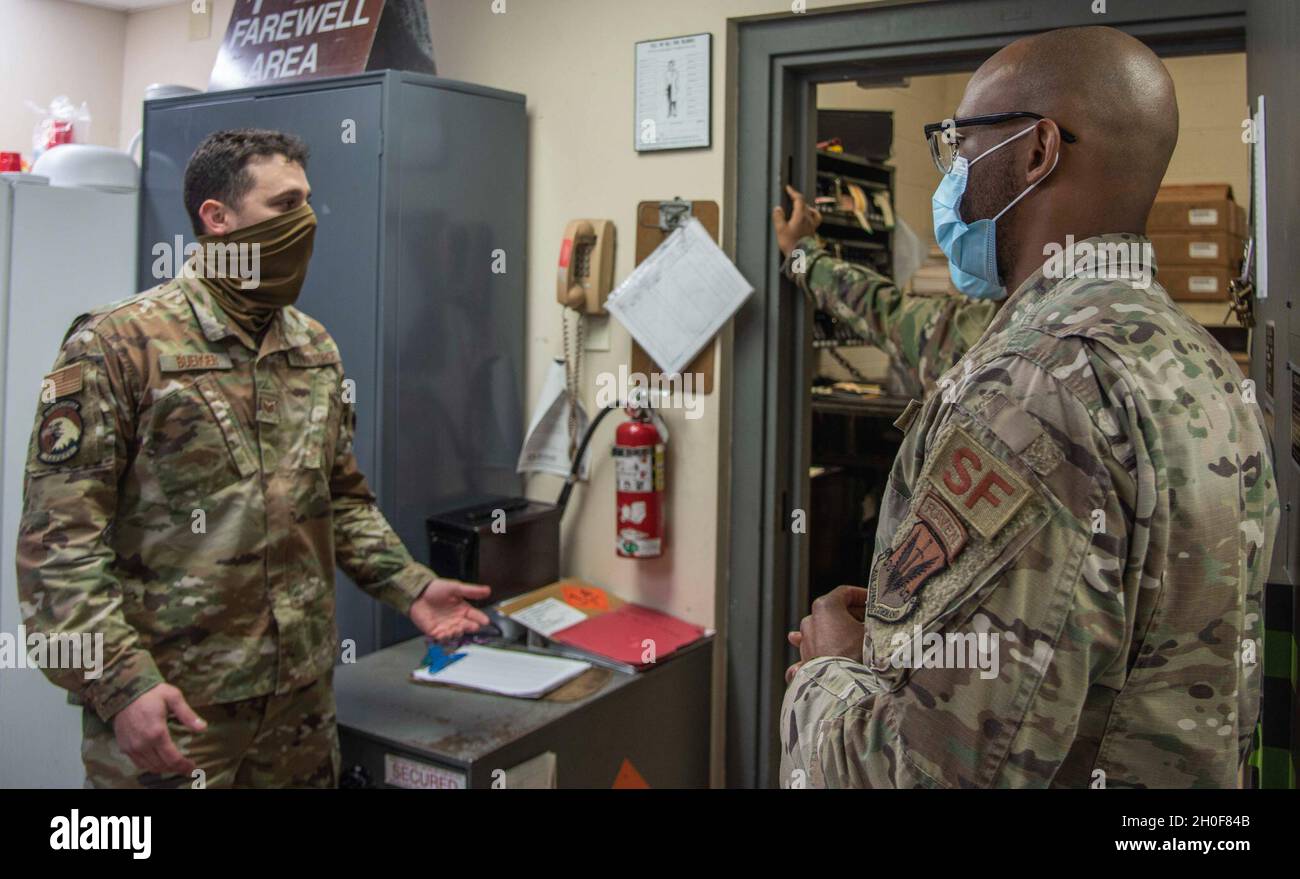 Staff Sgt. Jake Buerger (left), 4th Fighter Wing occupational safety ...