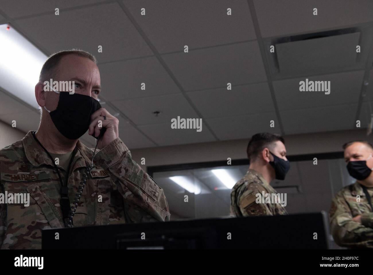 Col. Stephen Harvey, 23d Maintenance Group commander, discusses plans ...