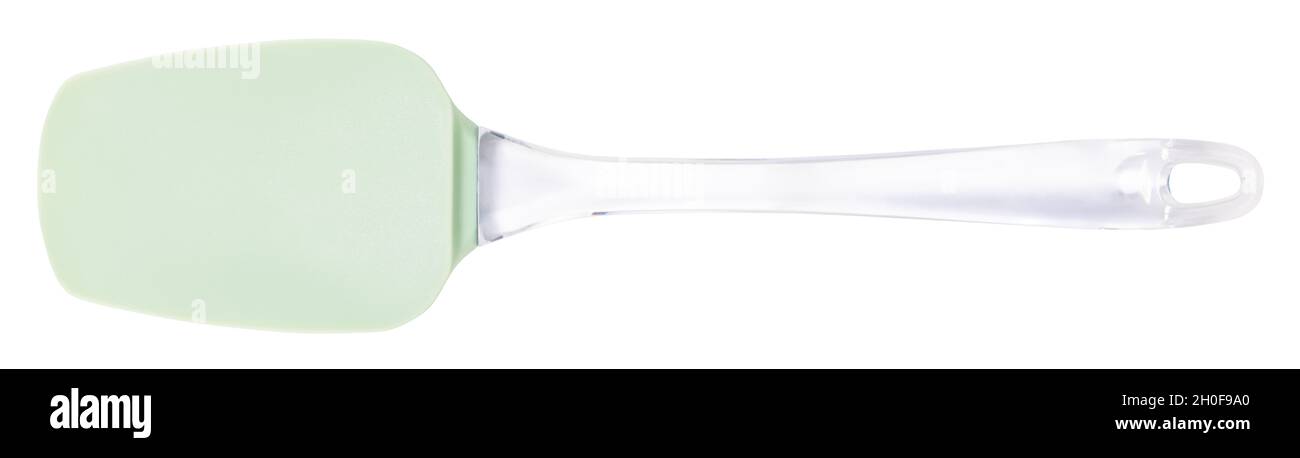 silicone kitchen spatula isolated on white background. Clipping path ...