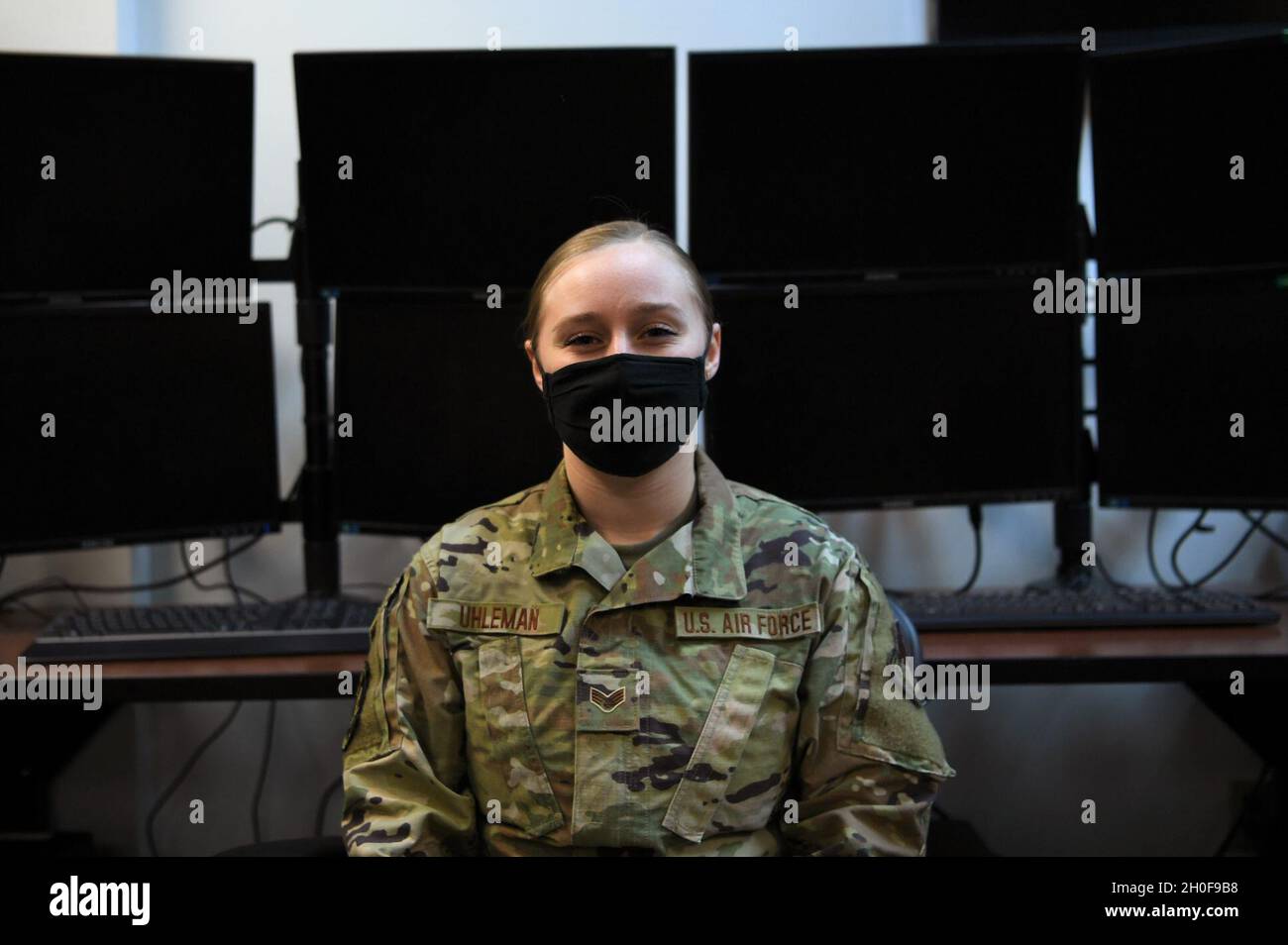 U.S. Air Force Senior Airman Nicholle Uhleman, of the California Air ...