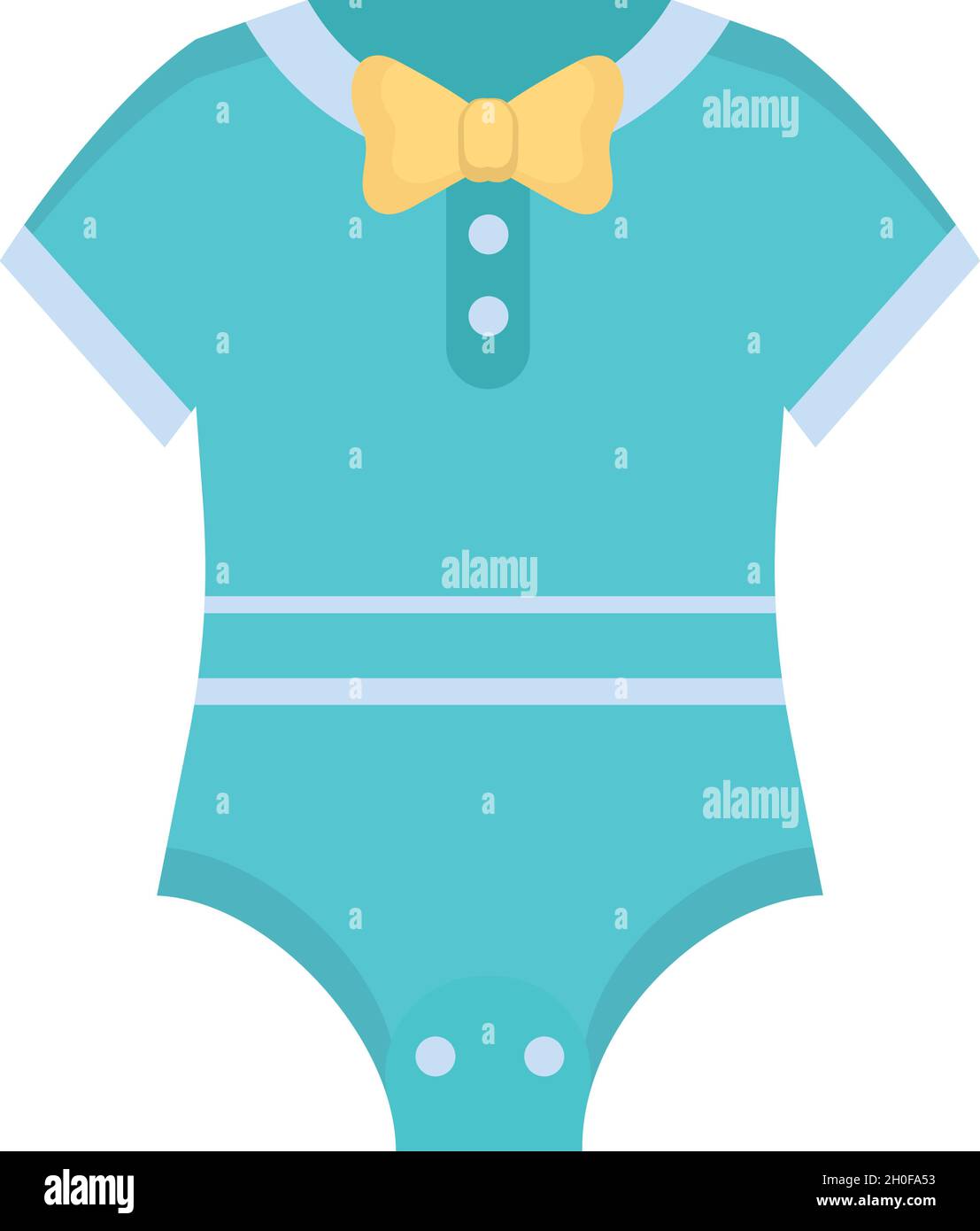 blue baby body on white background Stock Vector Image & Art - Alamy