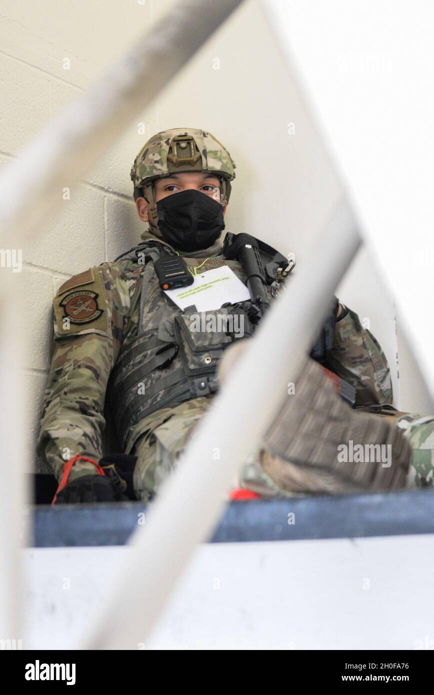 U.S. Air Force Airman 1st Class Michael Windom, 88th Security Forces ...