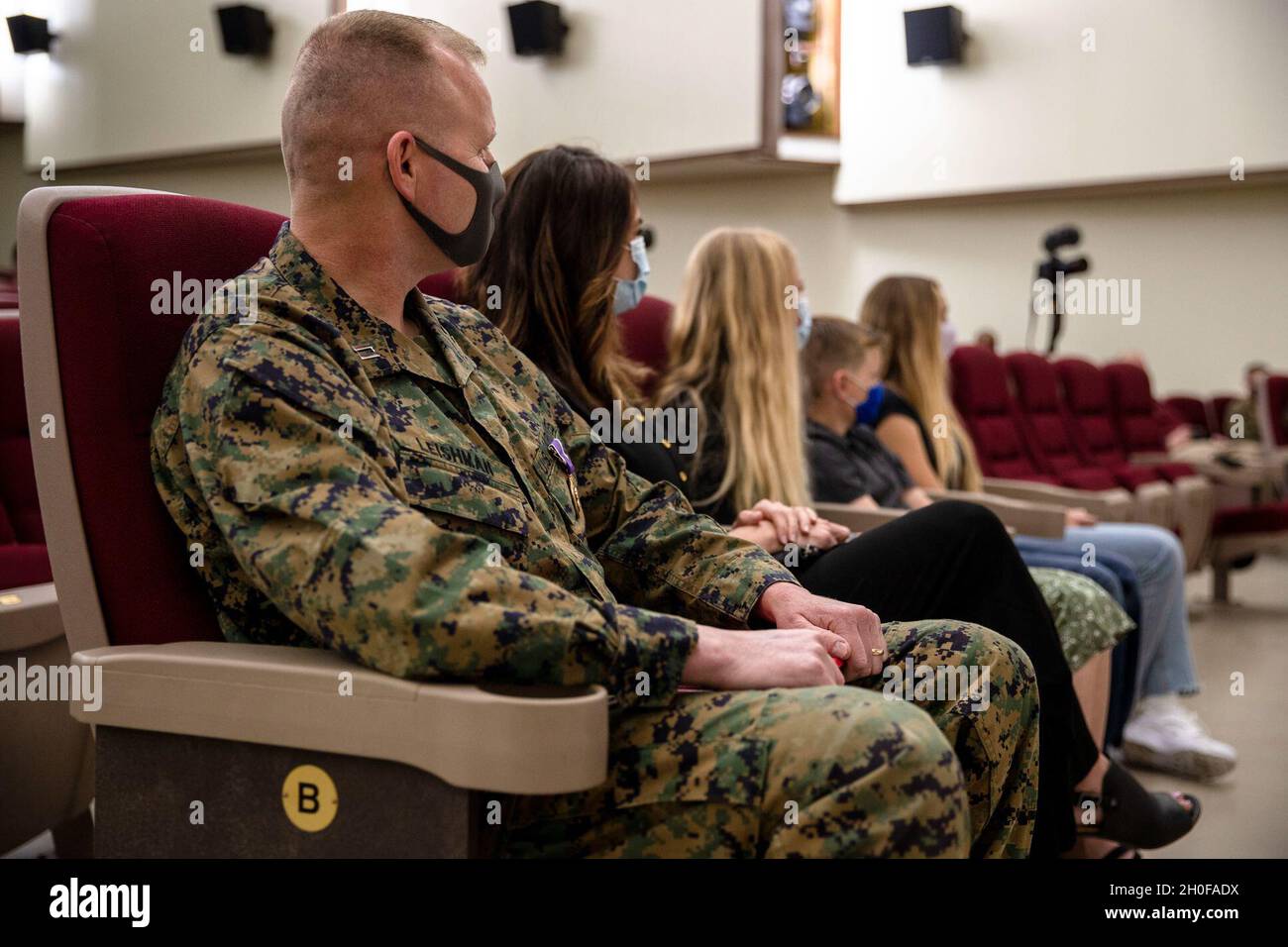U.S. Marine Corps Capt. Kevin. W. Leishman, an Anti-Terrorism force ...