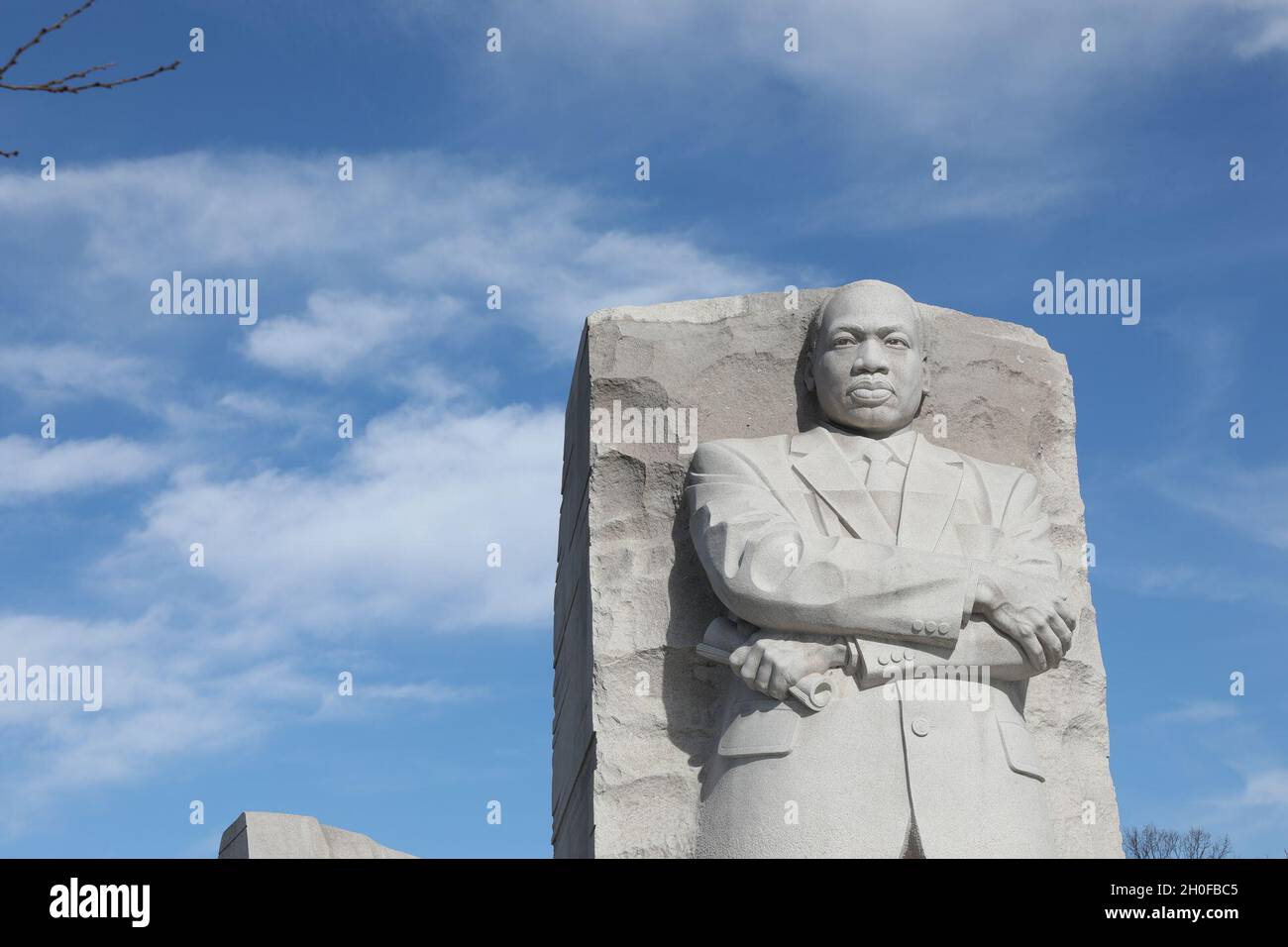 Statue in honor of Martin Luther King Jr at the MLK Memorial in ...