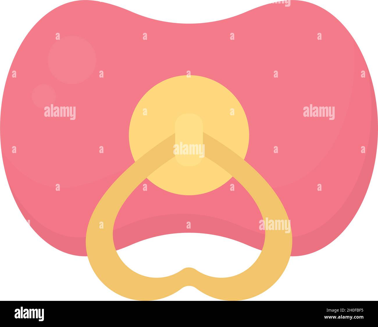 pink pacifier icon on white background Stock Vector Image & Art - Alamy