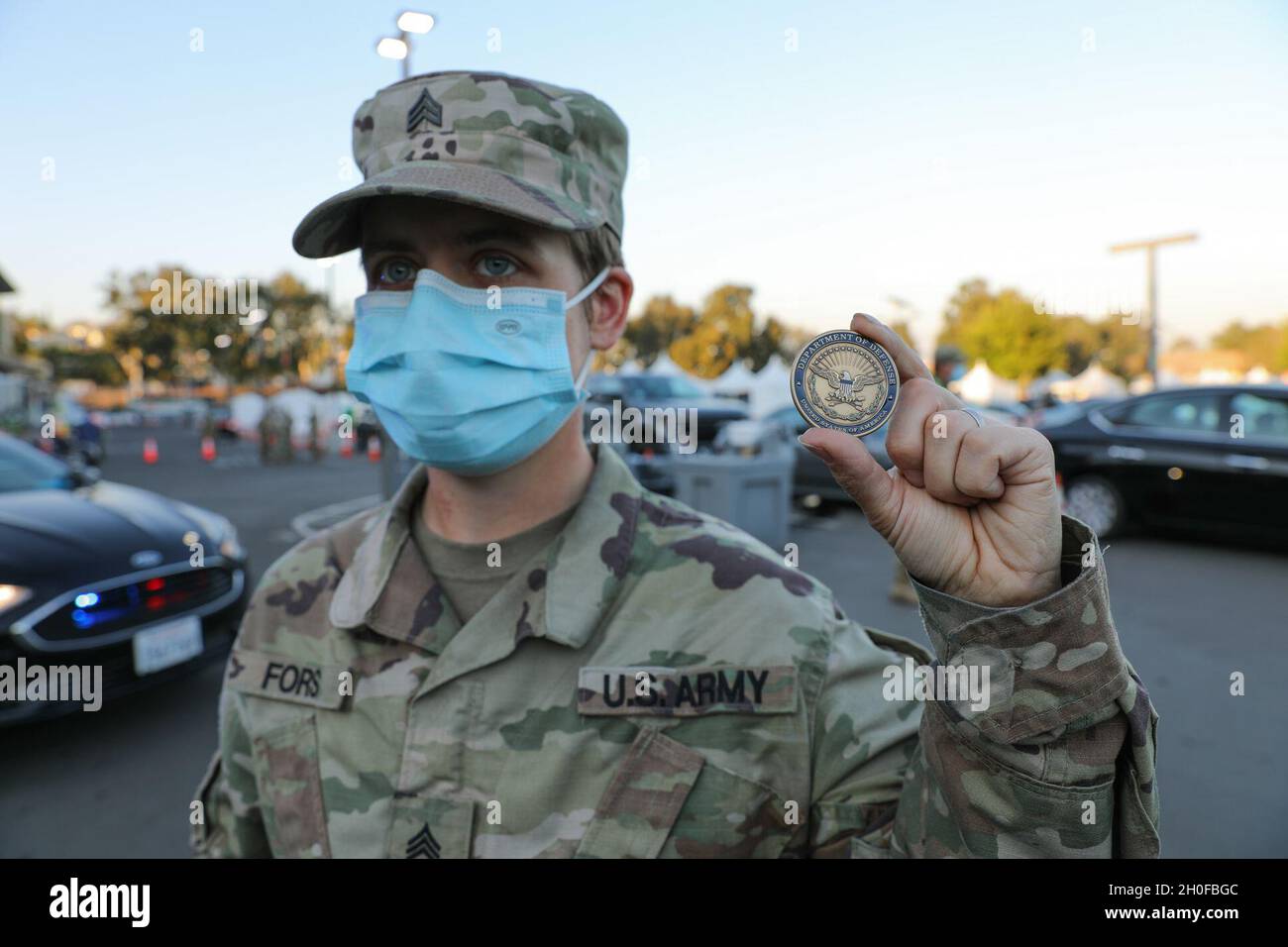 U.S. Army Sgt. Hannah Fors, a chemical, biological, radiological, and ...