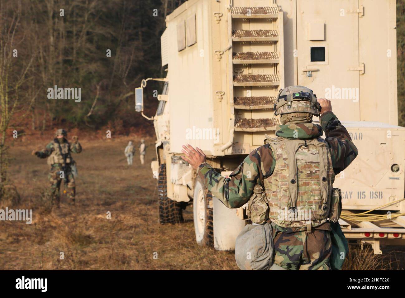 U.S. Soldiers from 115th Brigade Support Battalion, 1st Armored Brigade ...