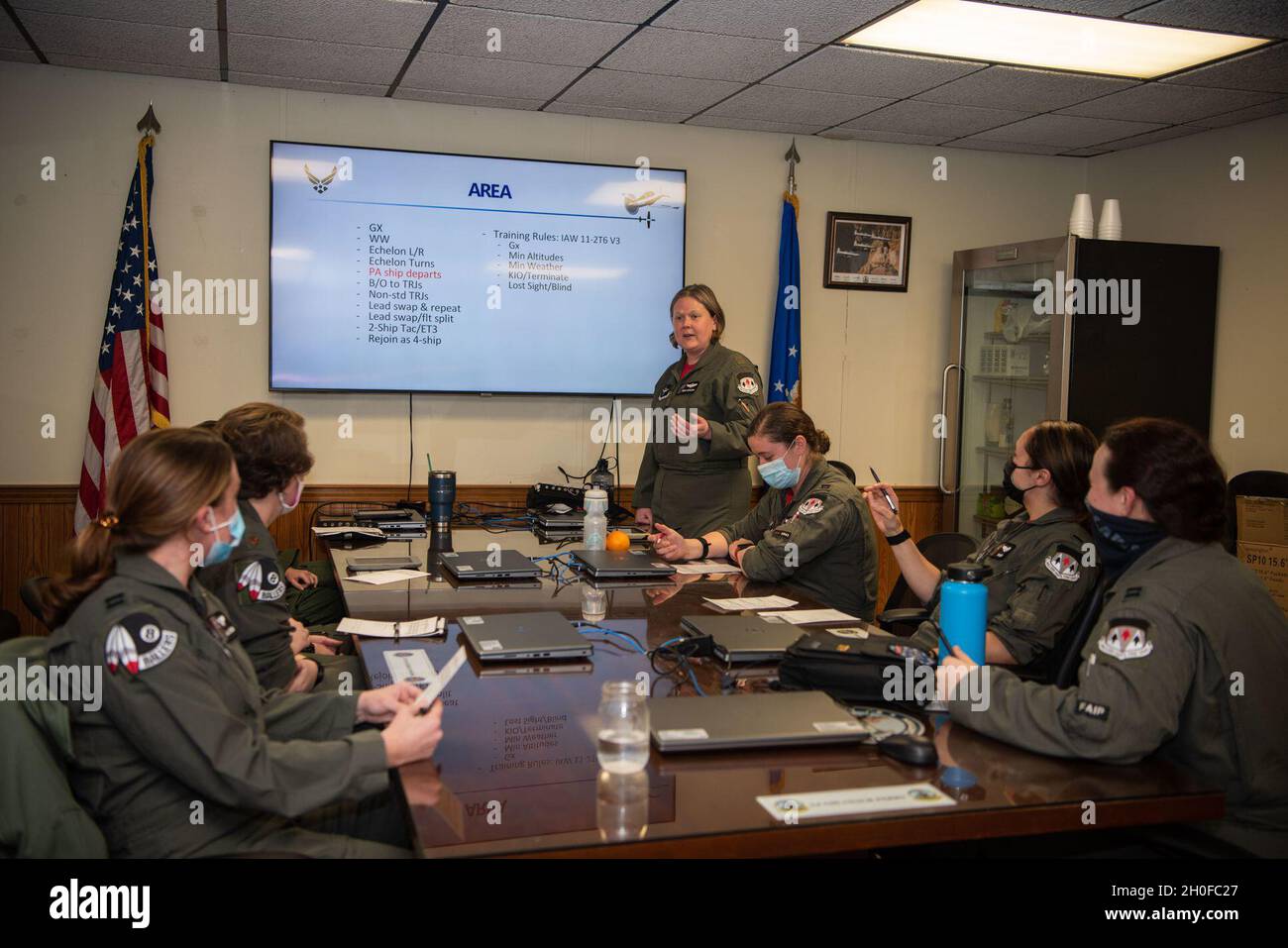 The 8th Flying Training Squadron flew a women’s T-6 Texan II 4-ship ...