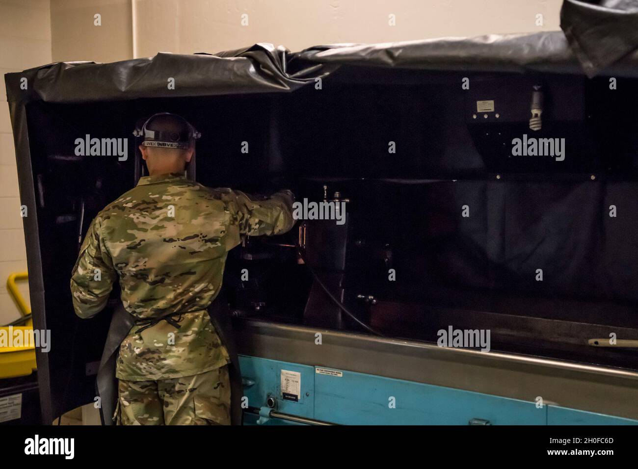 U.S. Air Force Airman 1st Class Bradly Pearson, a non-destructive ...