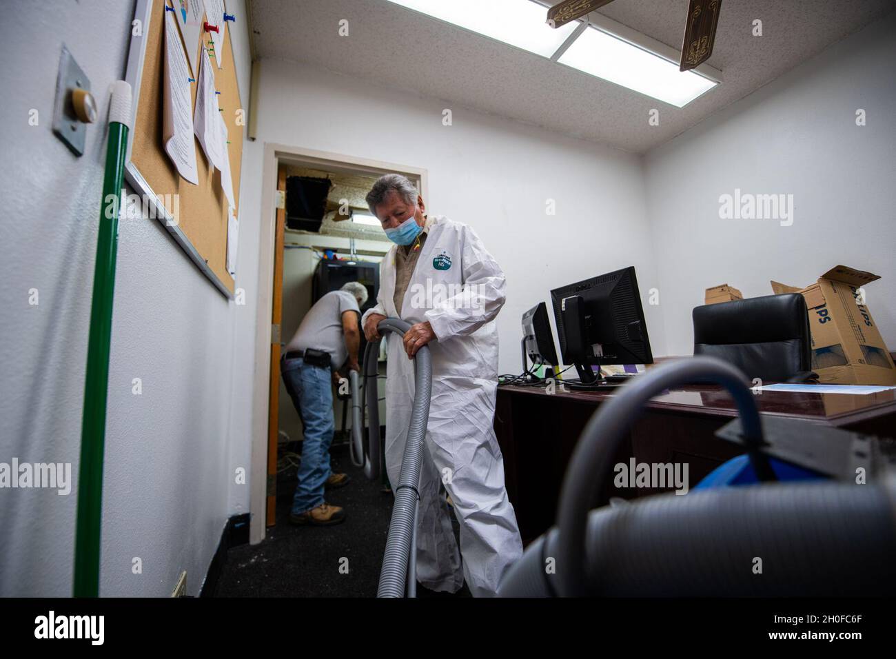 Joe Luna (left) and Rosendo Blanco, 502nd Civil Engineer Squadron ...