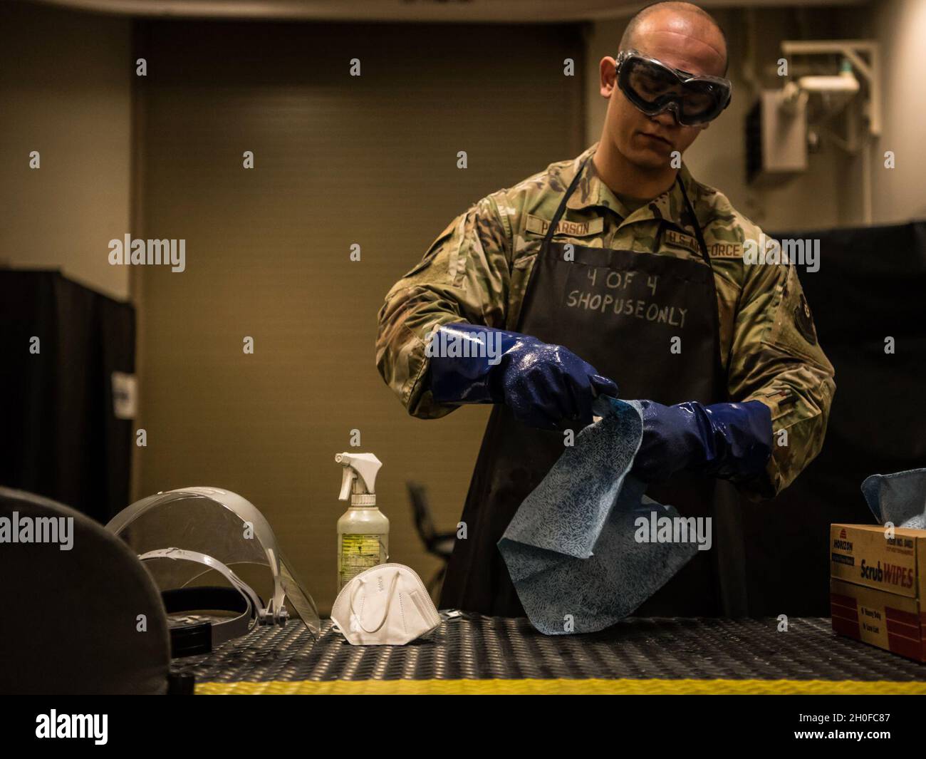 U.S. Air Force Airman 1st Class Bradly Pearson, a non-destructive ...