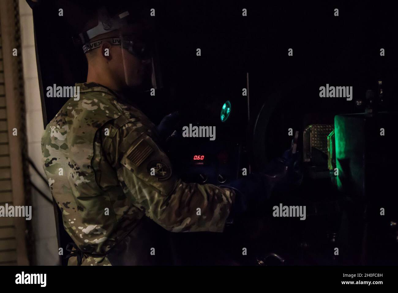 U.S. Air Force Airman 1st Class Bradly Pearson, a non-destructive ...