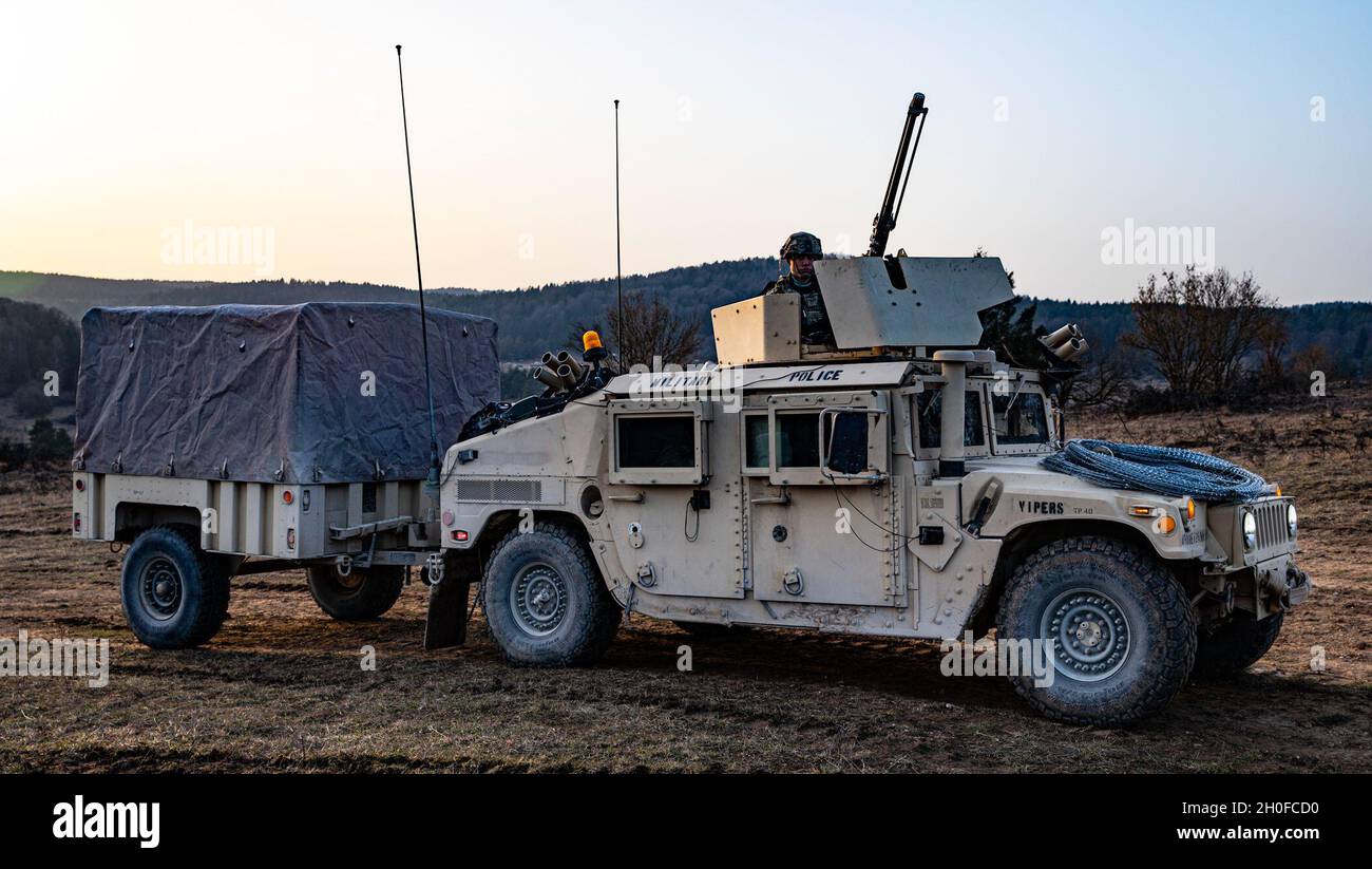 Soldiers of the 64th Military Police Company, attached to the 91st ...