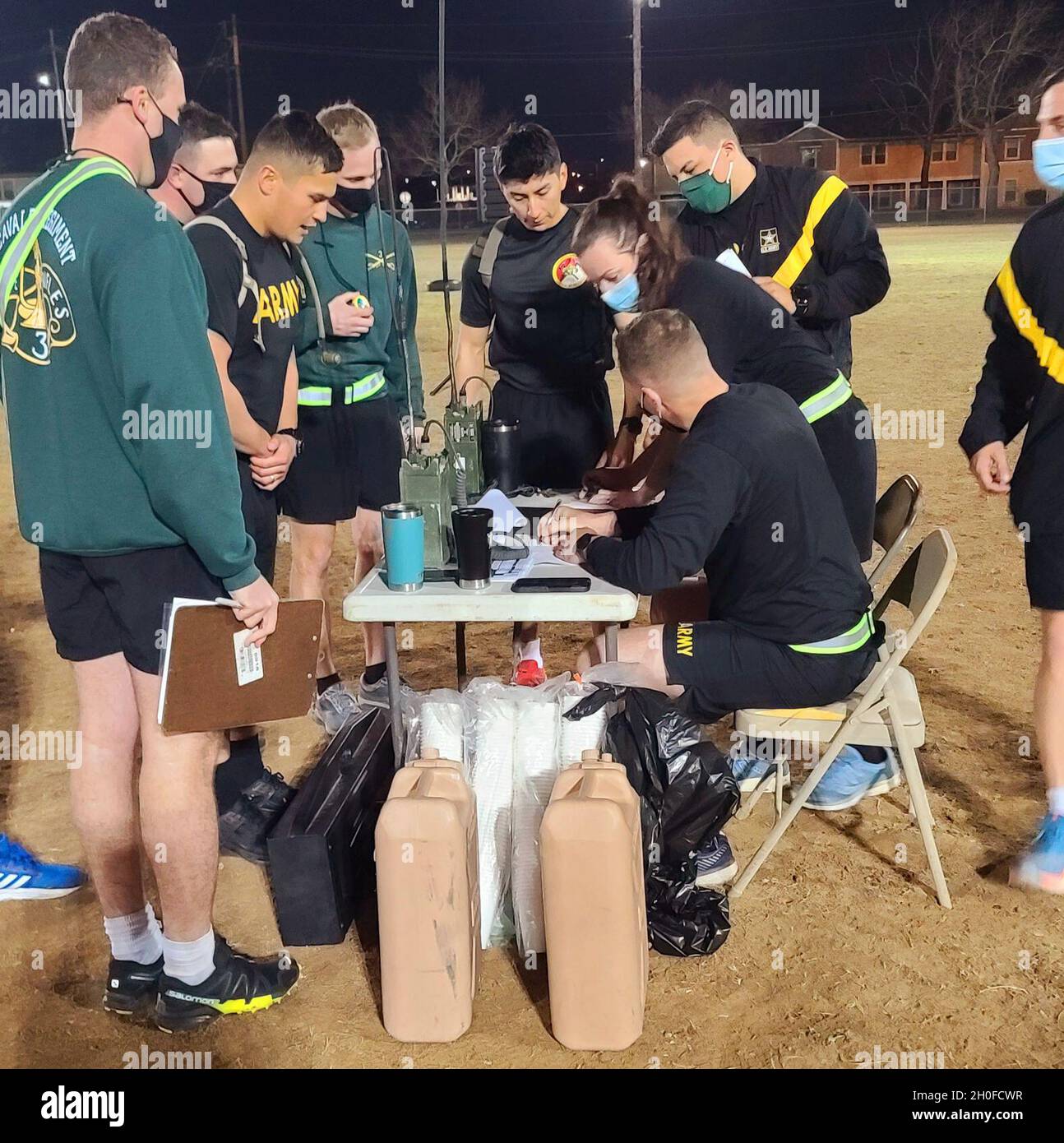 Brave Rifles from Remington Troop, 3rd Cavalry Regiment, tally scores ...