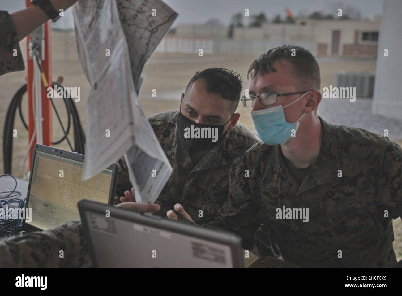 Sgt. Melvin Ortega (left) and Cpl. Thomas Brown (right), Joint Fire ...