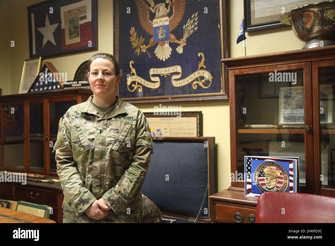 U.S. Army 1st Lt. Amber Withrow is an infantry officer assigned to the ...