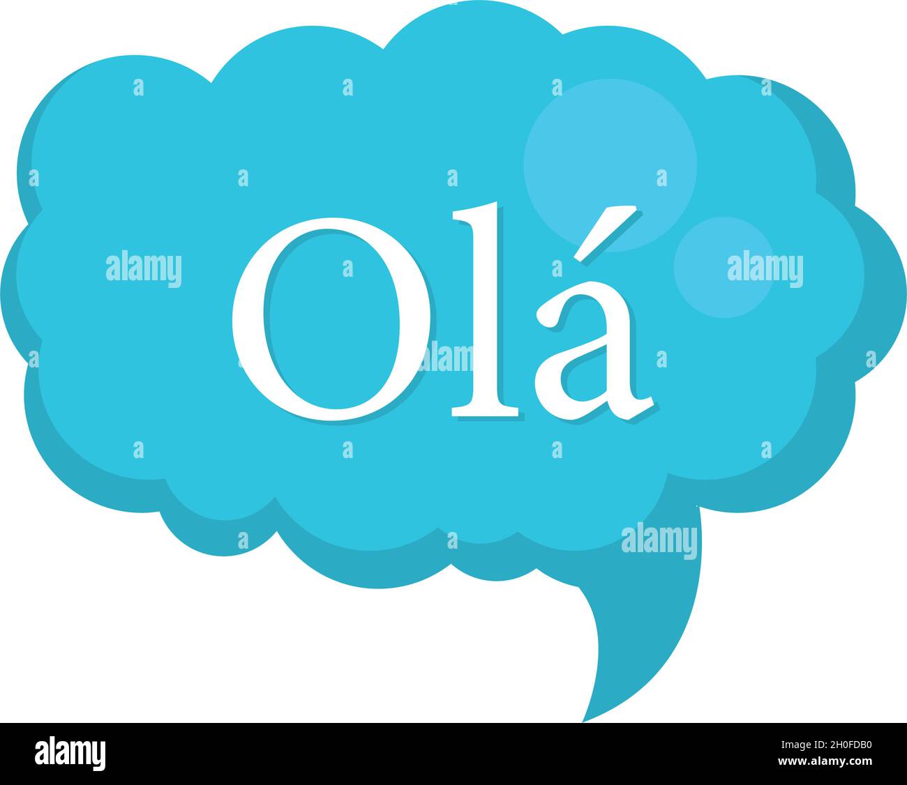 speech bubble with ola word Stock Vector Image & Art - Alamy