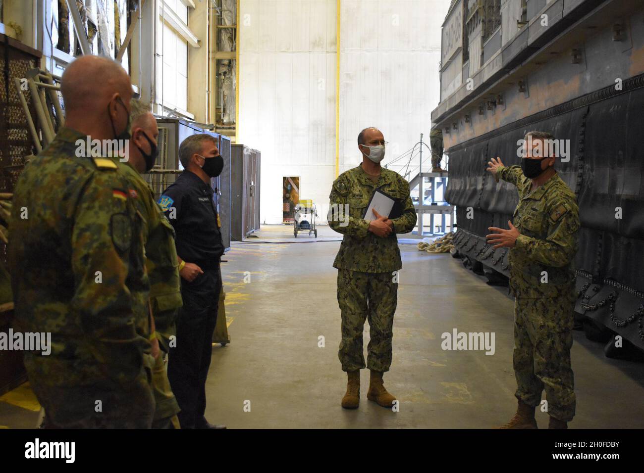 Capt. Tony DeFrias, right, commanding officer of Assault Craft Unit ...