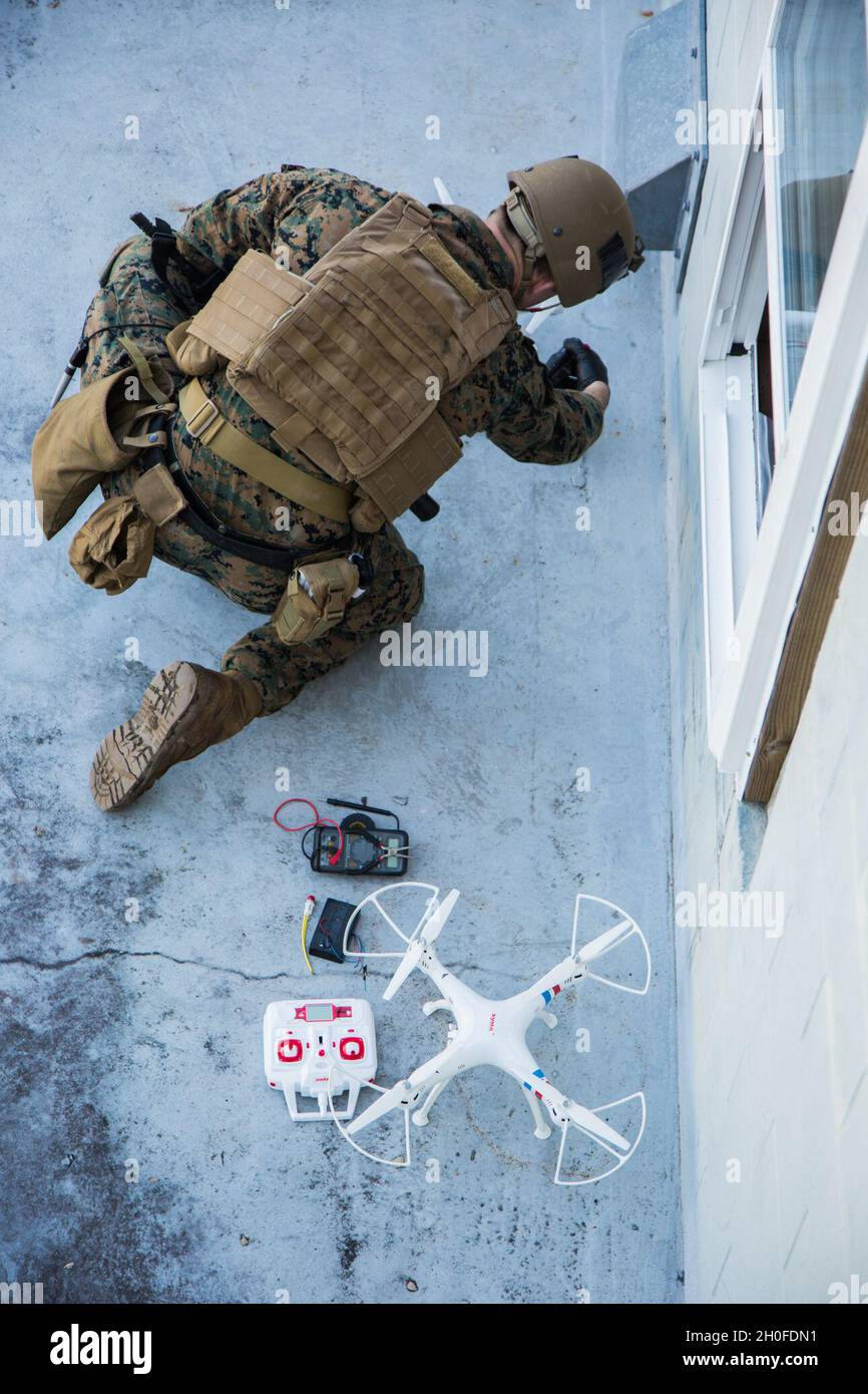 An Explosive Ordinance Disposal Marine with Marine Raider Regiment ...