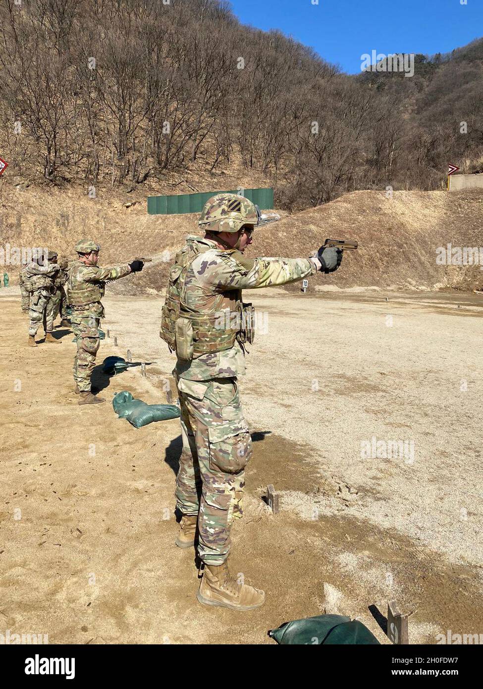 U.S. Army 1st Lt. Jeremy Tuggle (front) and 1Lt. Austin Rutledge (rear ...
