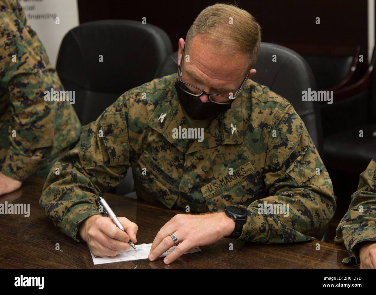 U.S. Marine Corps Brig. Gen. Kevin Korpinen of 3rd Marine Aircraft Wing ...