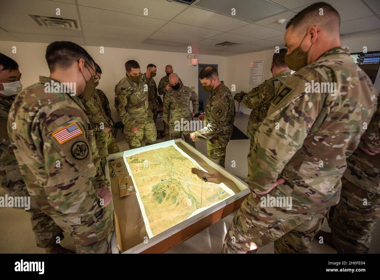 Soldiers from the 181st Infantry Brigade, 1st Battalion, 310th Regiment ...